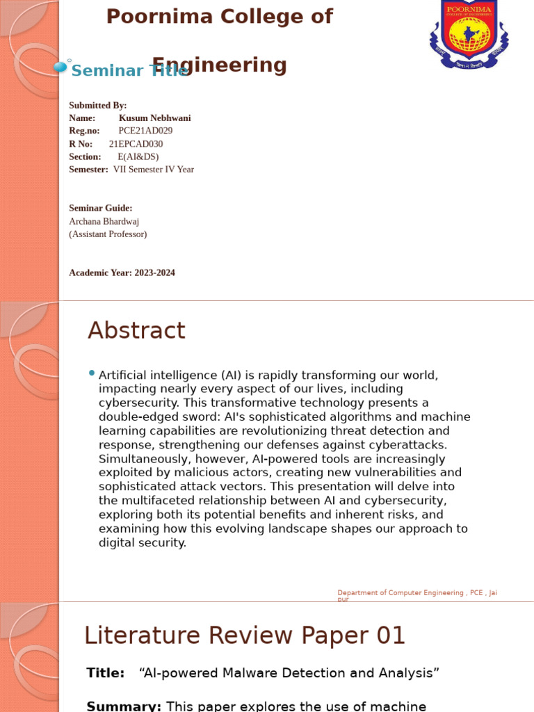 Seminar 7CS7-40 PPT FORMAT | PDF | Artificial Intelligence ...