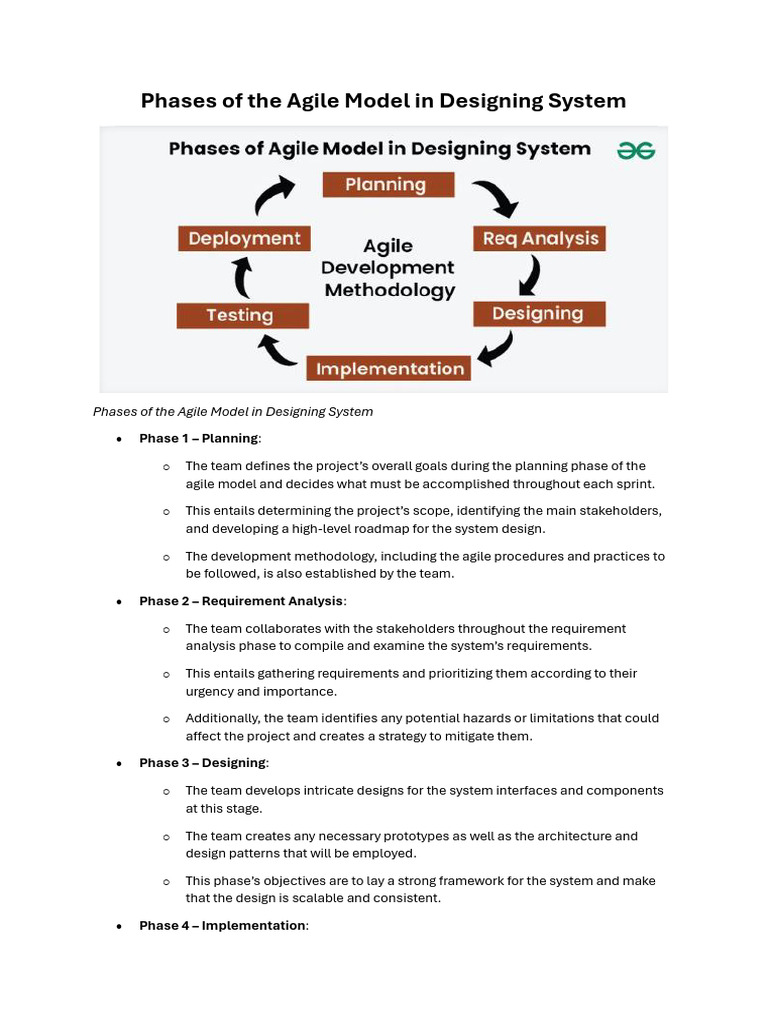 Phases of the Agile Model in Designing System | PDF | Agile Software ... Phases of the Agile Model in Designing System | PDF | Agile Software ...