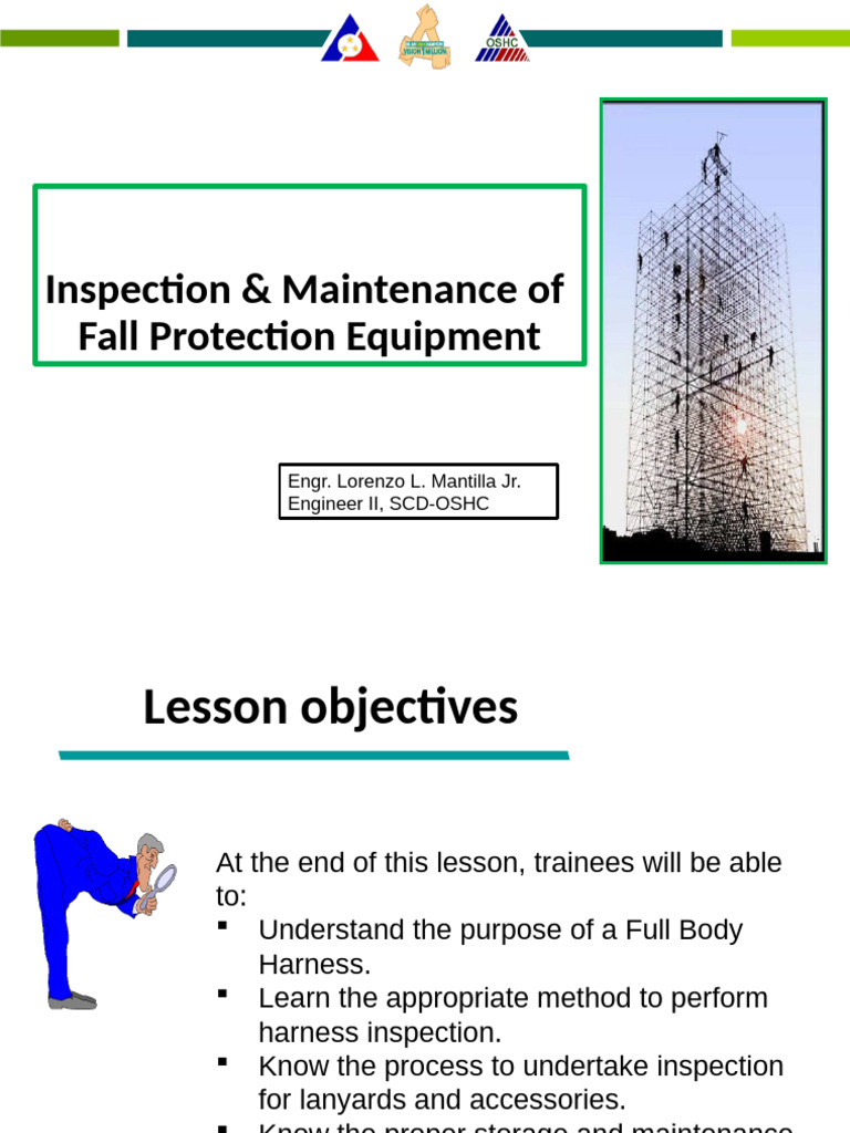Inspection & Maintenance of Fall Protection Equipment | PDF | Rope ...