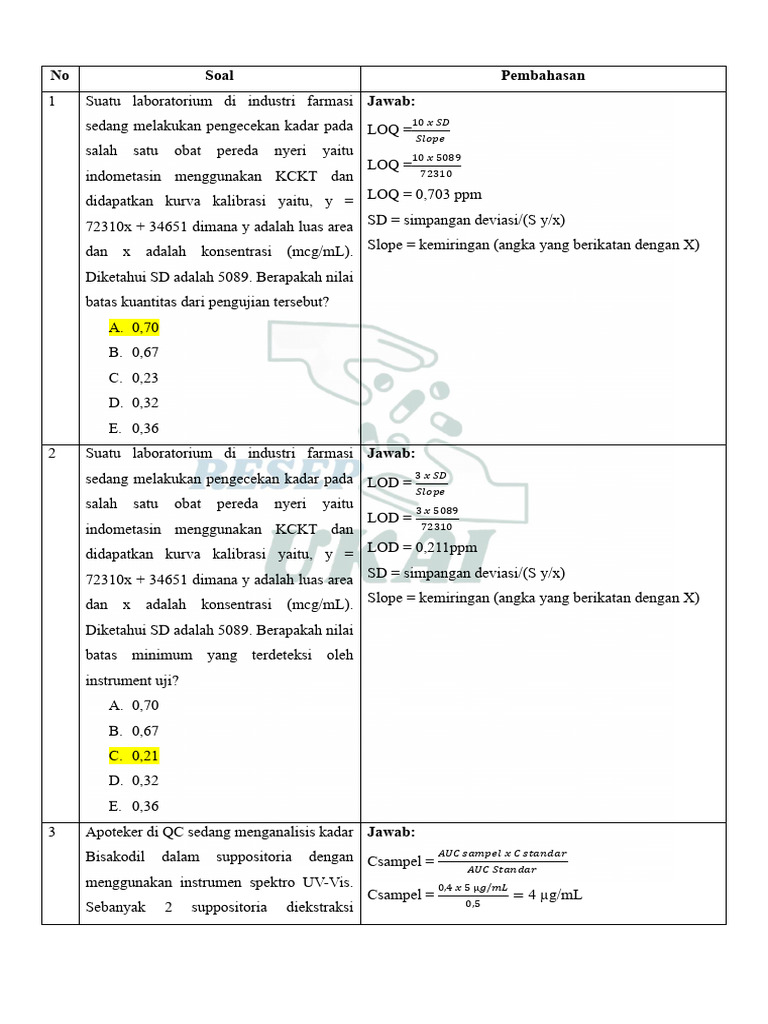 Pembahasan TO 5 (KHUSUS HITUNGAN) | PDF