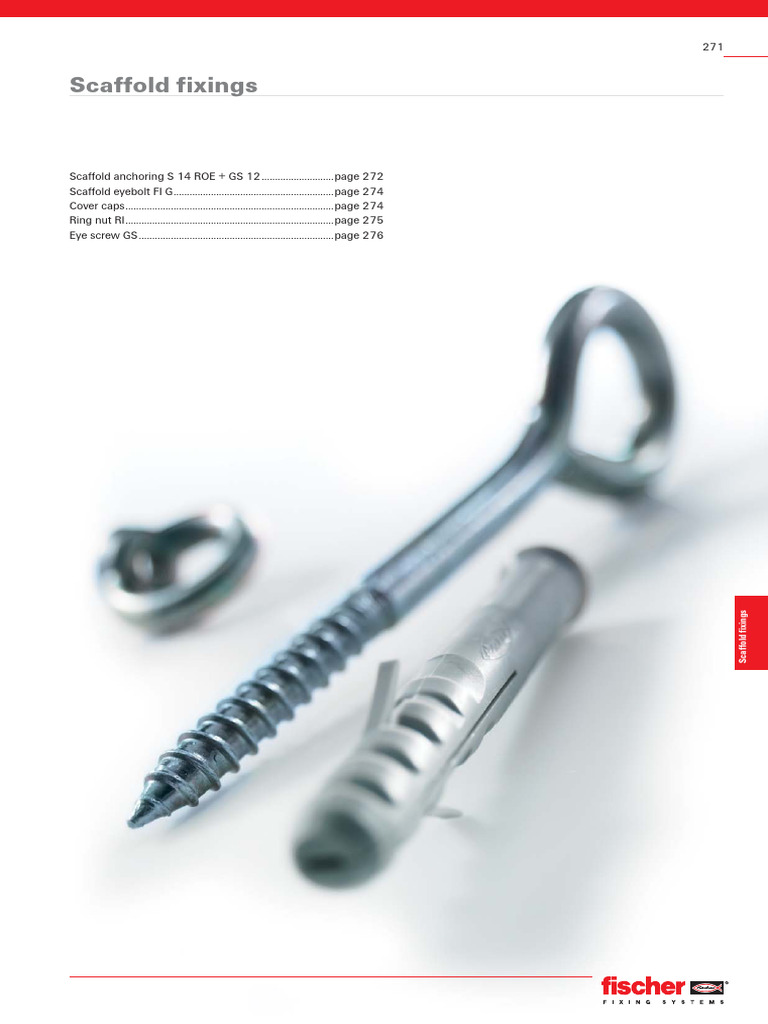 271-278 Scaffold Fixings | PDF | Scaffolding | Screw