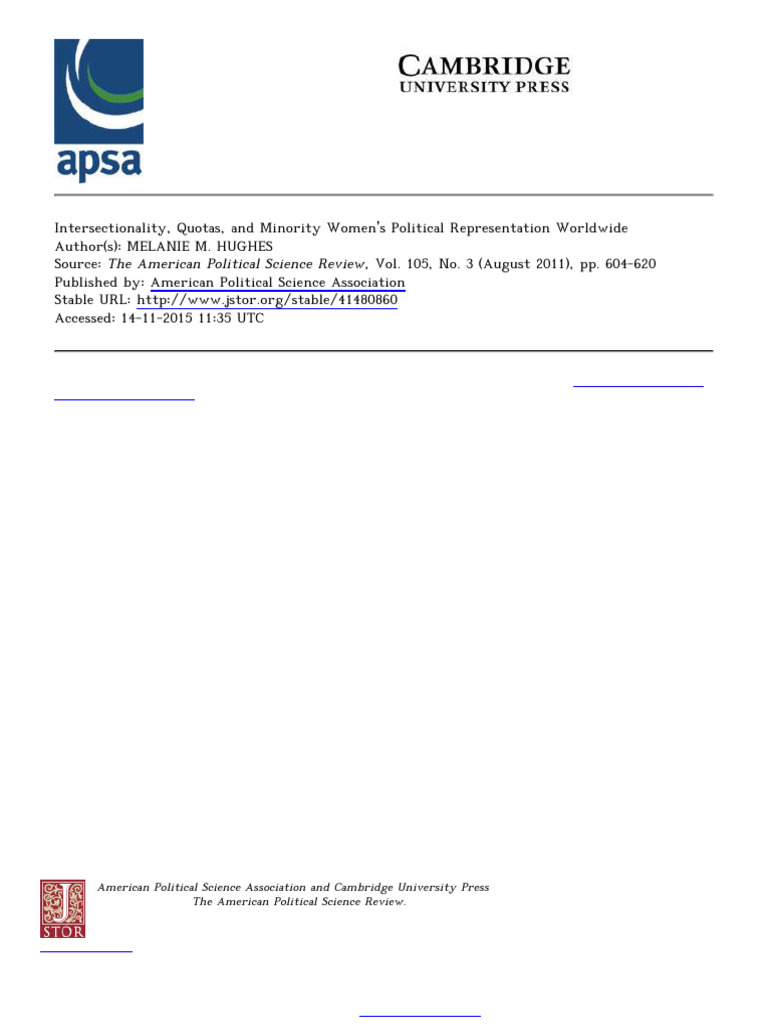 intersectionality womens political participation | PDF | Minority Group ...