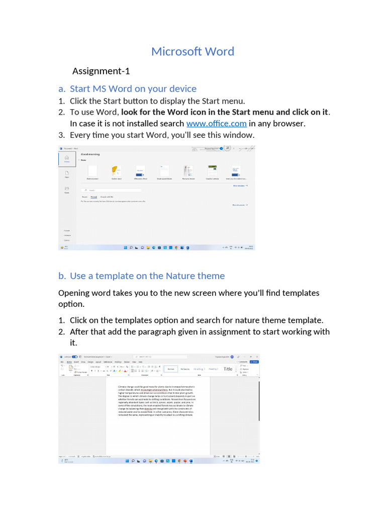 Word Solution 1 | PDF