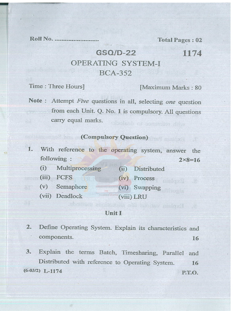Os-I__22_merged | PDF | Scheduling (Computing) | Process (Computing)