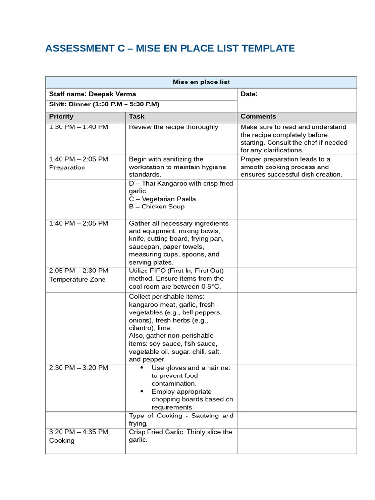 35 - Mise en Place - D - Thai Kangaroo Salad With Crisp Fried Garlic ...