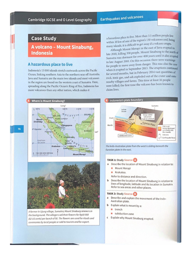 Case Study-A Volcano-Mount Sinabung, Indonesia | PDF
