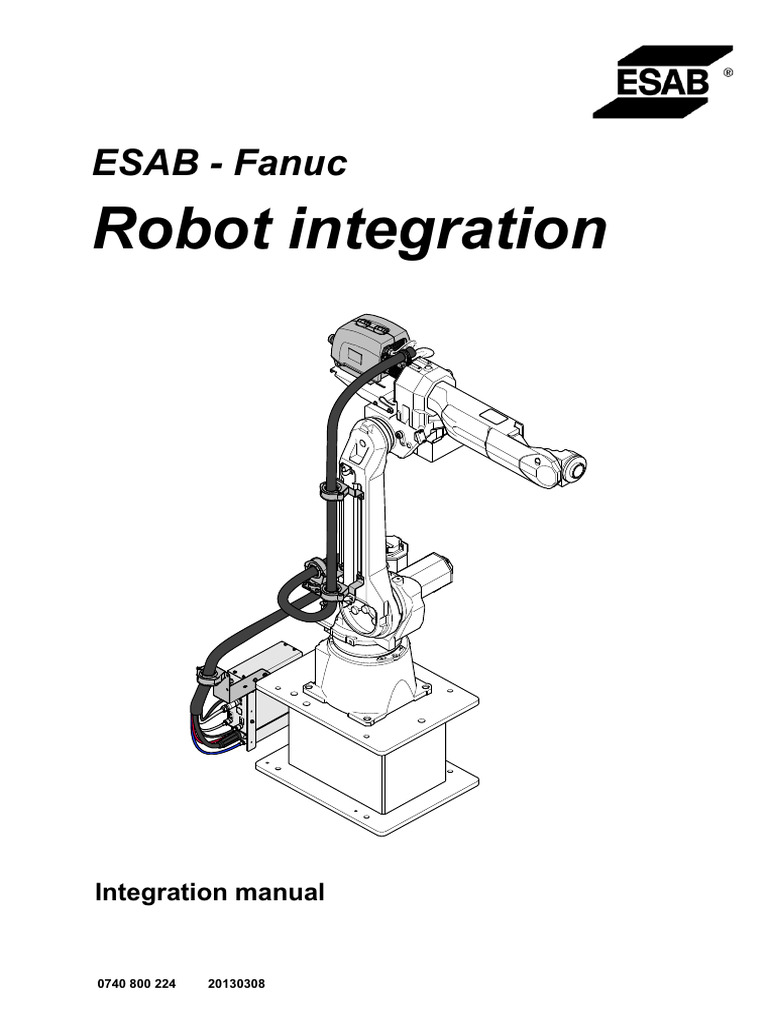 0740 800 224 GB - Integrare Robot ESAB - FANUC | PDF | Electrostatic ...