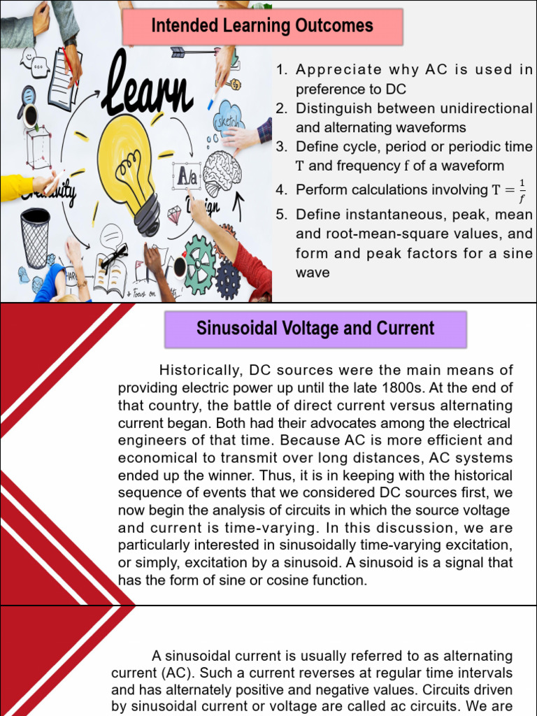 AC vs DC: Understanding Waveforms | PDF | Wavelength | Complex Number