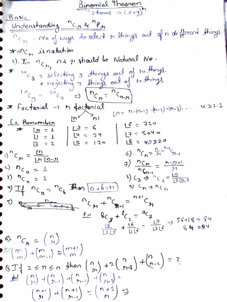 Binomial Theorem | PDF