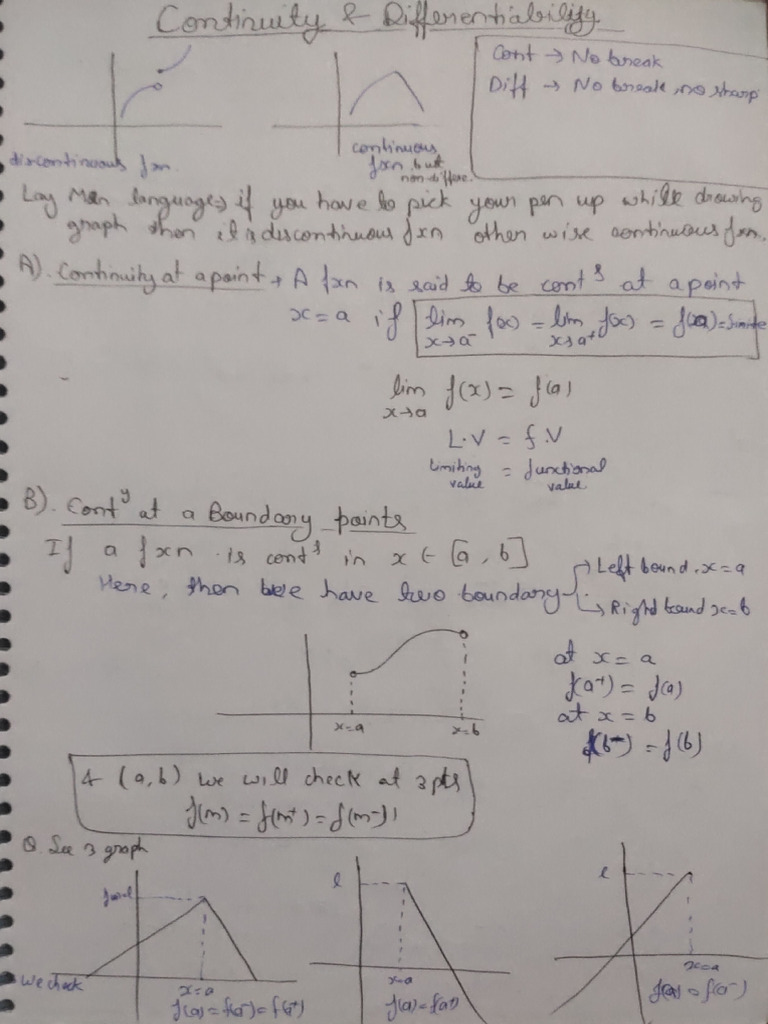 Continuity And Differentiability Pdf