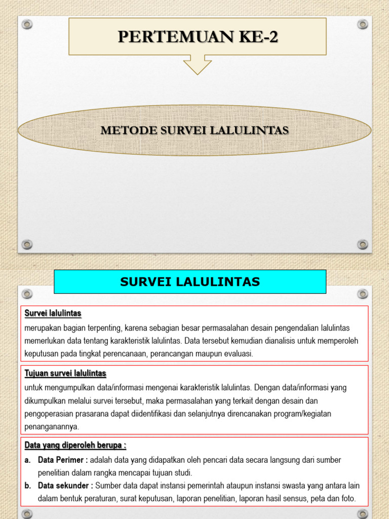 Metode Survei RLL | PDF