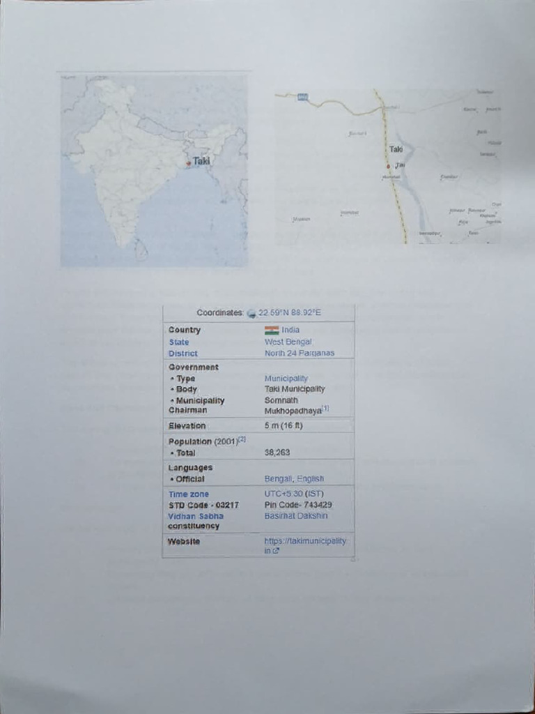 Taki Municipality Overview and Demographics | PDF | Earth Sciences