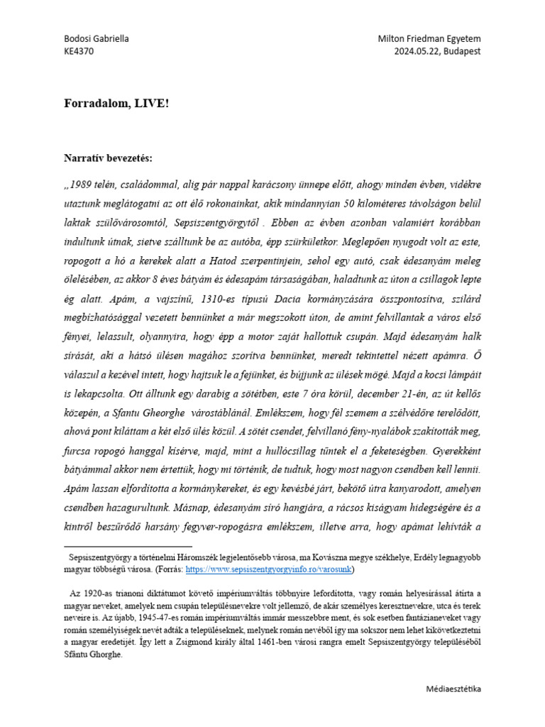 Forradalom, LIVE! | PDF