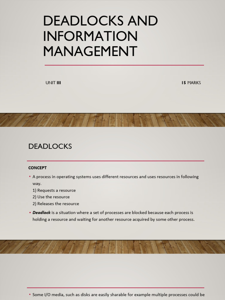 Deadlock | PDF | Computer Science | Computing