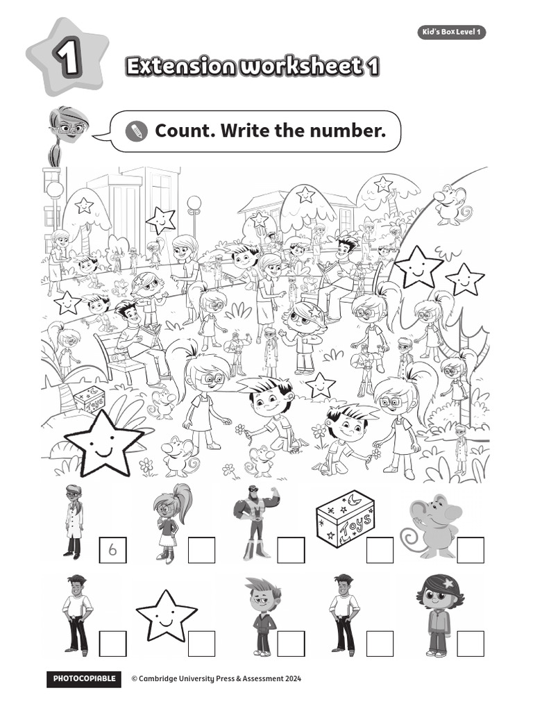 KidsBox - AE - Level1 - Unit1 - Extension - Worksheet 1 | PDF