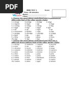 AzBio Sentence Test Score Sheets | PDF | Syllable | Consonant