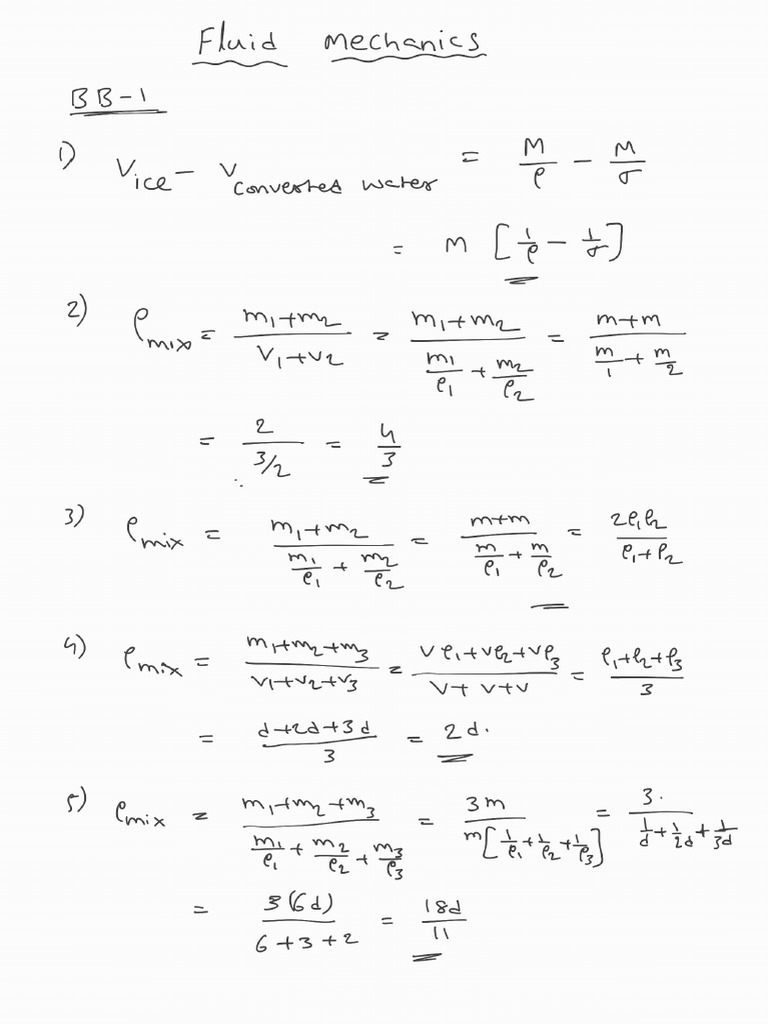 Fluid Statics Bb Solutions Pdf