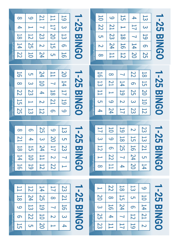 1-25 Bingo Alap | PDF