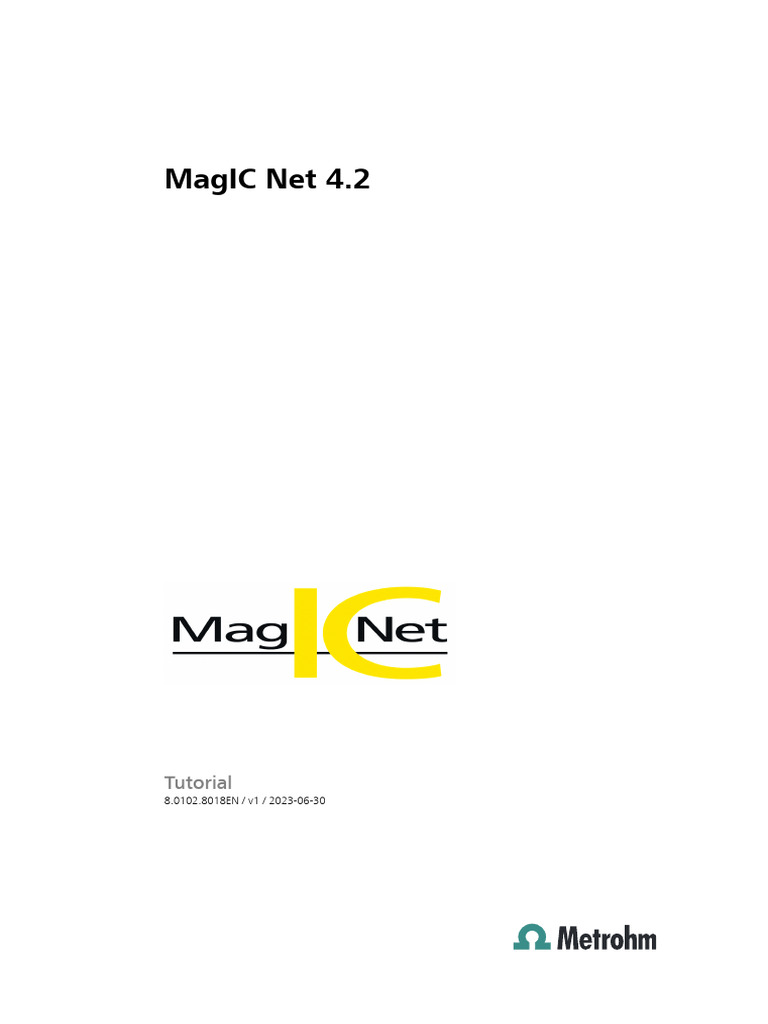 Magic Net 4.2: Tutorial | PDF | Chromatography | Icon (Computing)