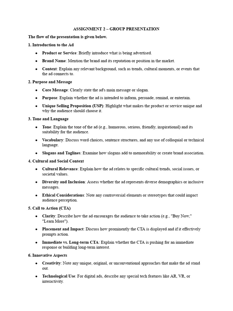 Assignment 2 Group Presentation Pdf Brand Social Psychology