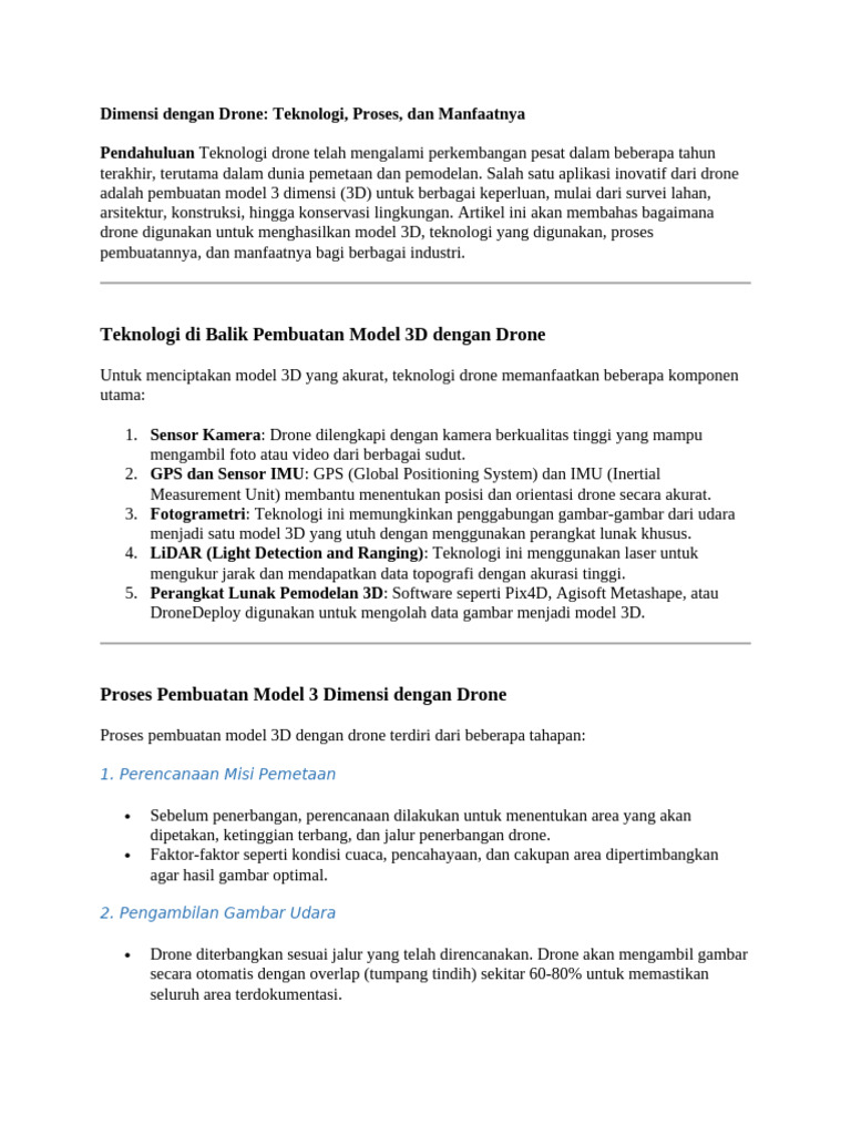 Pembuatan Model 3 Dimensi | PDF
