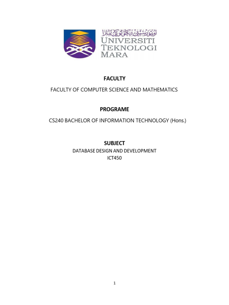 MUHAMMAD HAZIQ ICT450 - NBCS2403B - Grp2 - Project Proposal Combined ...