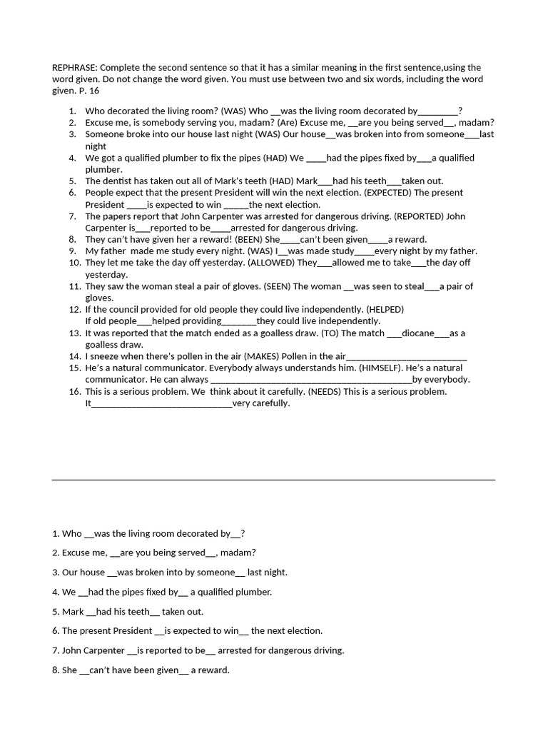 English Homework 24.11.2023 | PDF