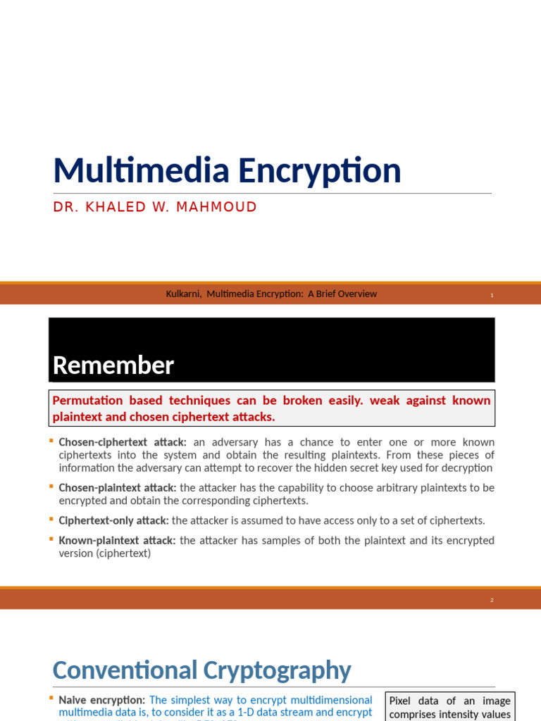 02-MM Encryption (1) | PDF | Data Compression | Encryption