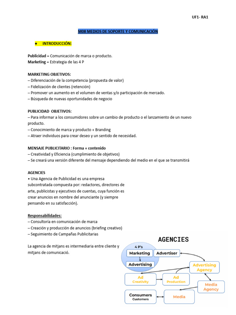 Apuntes M08 | PDF | Publicidad | Radiodifusión