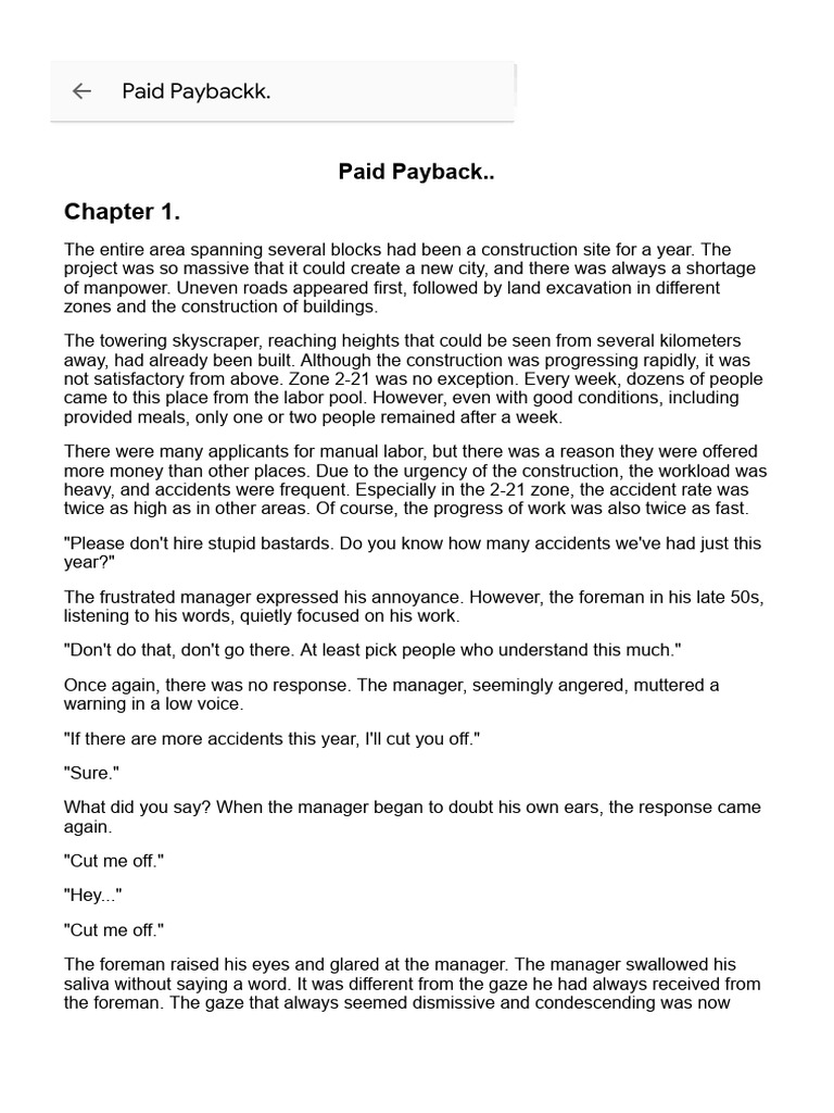 Paid Paybackk. VVVV | PDF