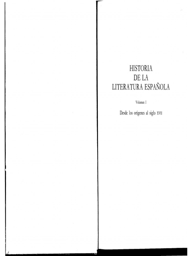 Historia de la literatura (Catedra) - T1 | PDF