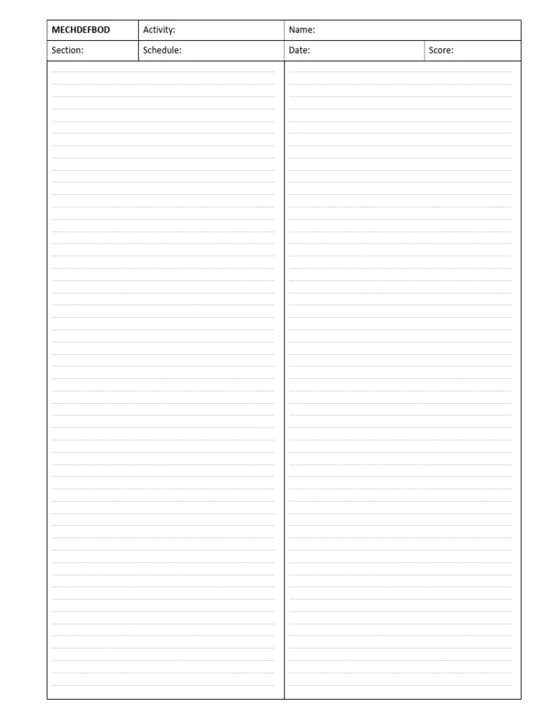 MECHDB-TEMPLATE | PDF