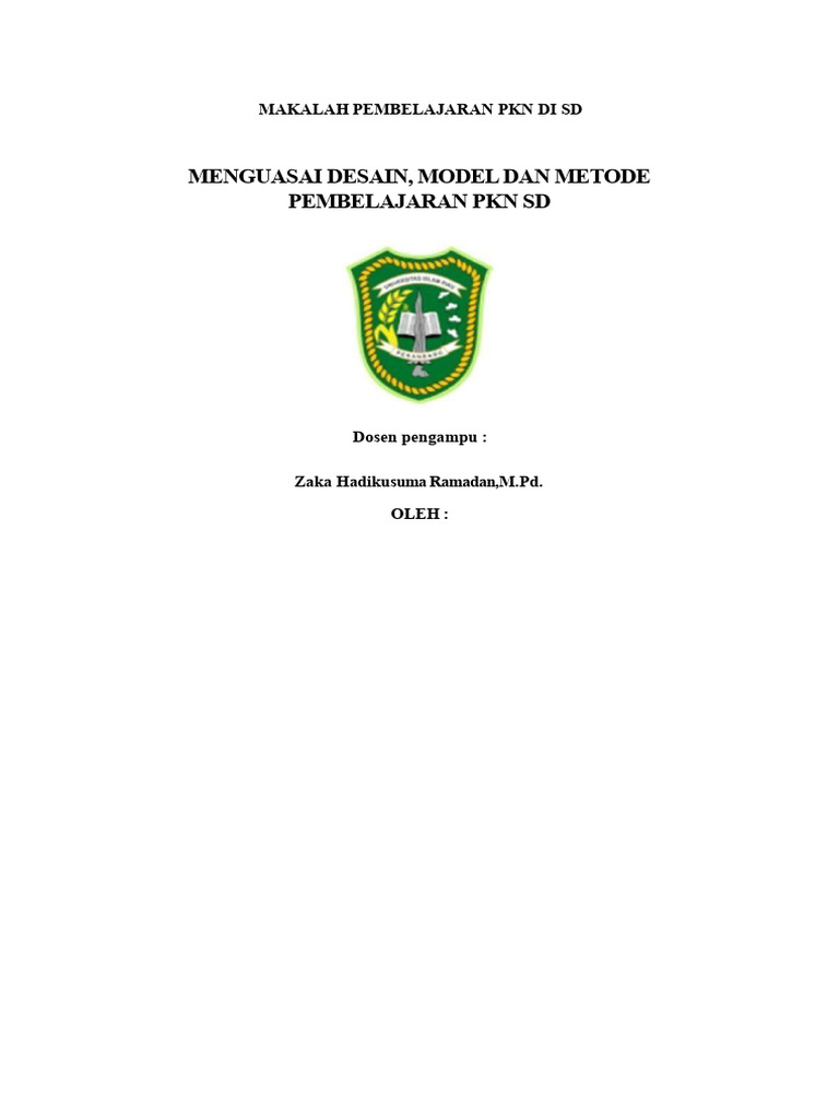 Kelompok 5 Pembelajaran Pkn Di Sd | PDF