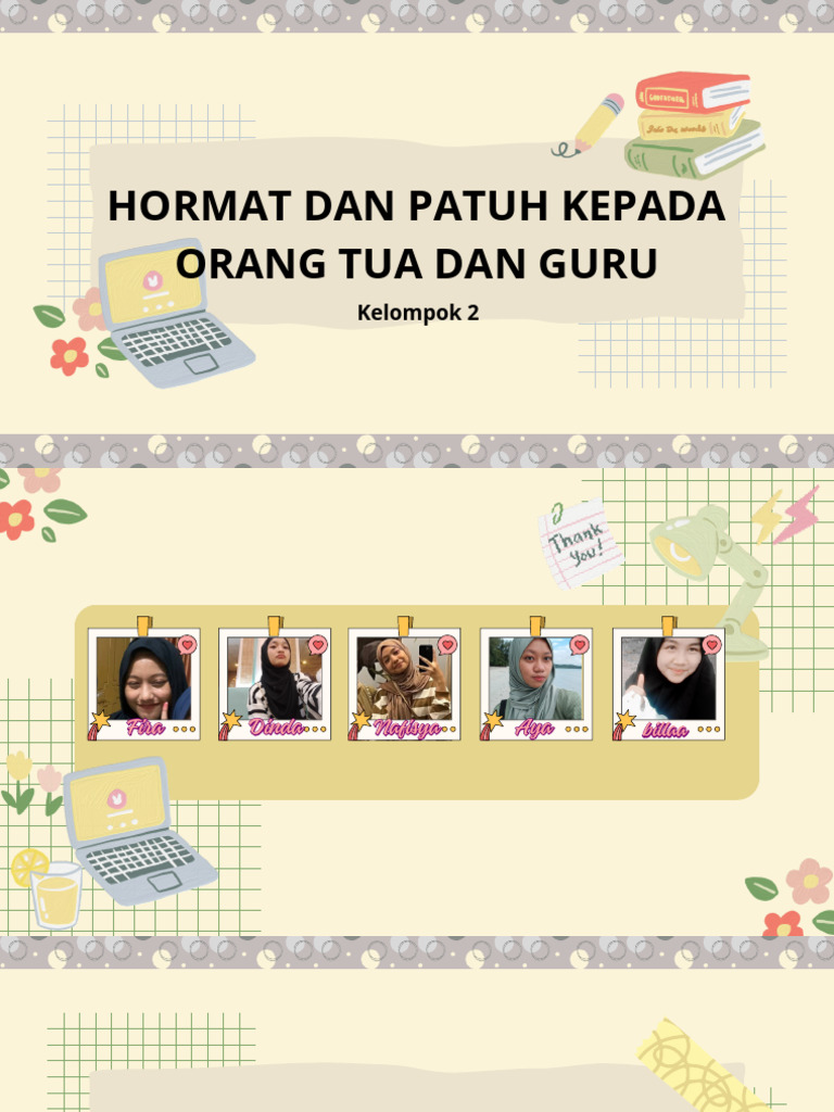 Hormat Dan Patuh Kepada Orang Tua Dan Guru: Kelompok 2 | PDF