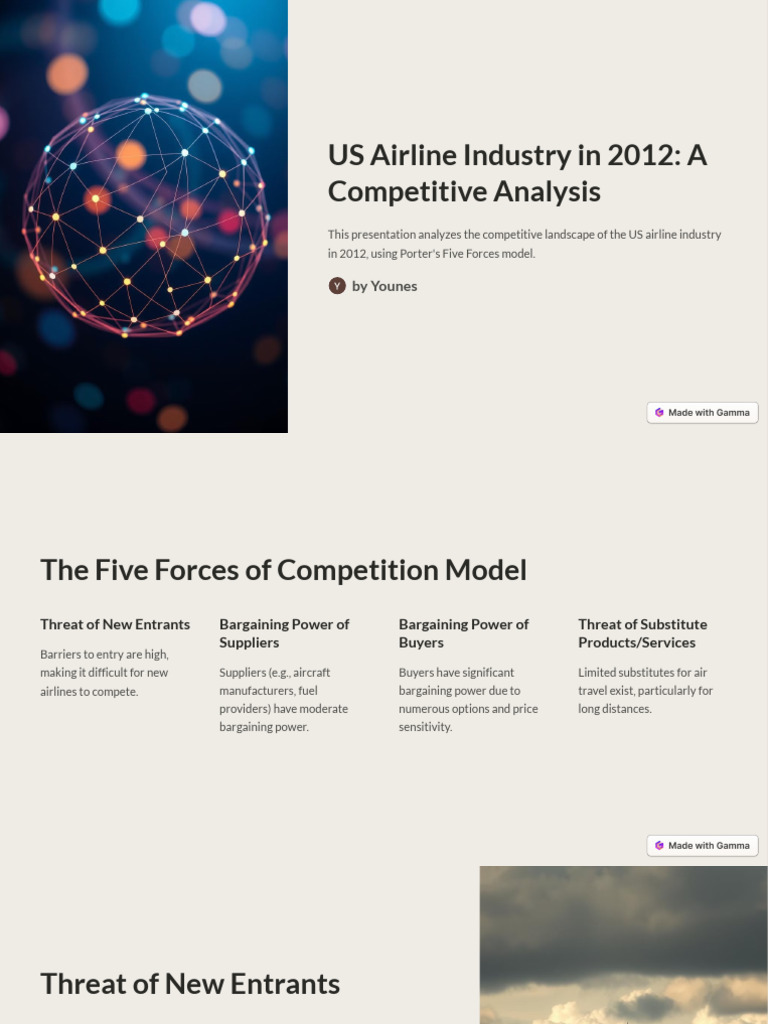 US Airline Industry in 2012 A Competitive Analysis | PDF | Airlines ...