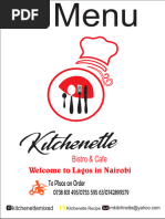 Cafe Akasa Menu | PDF | Meal | Drink