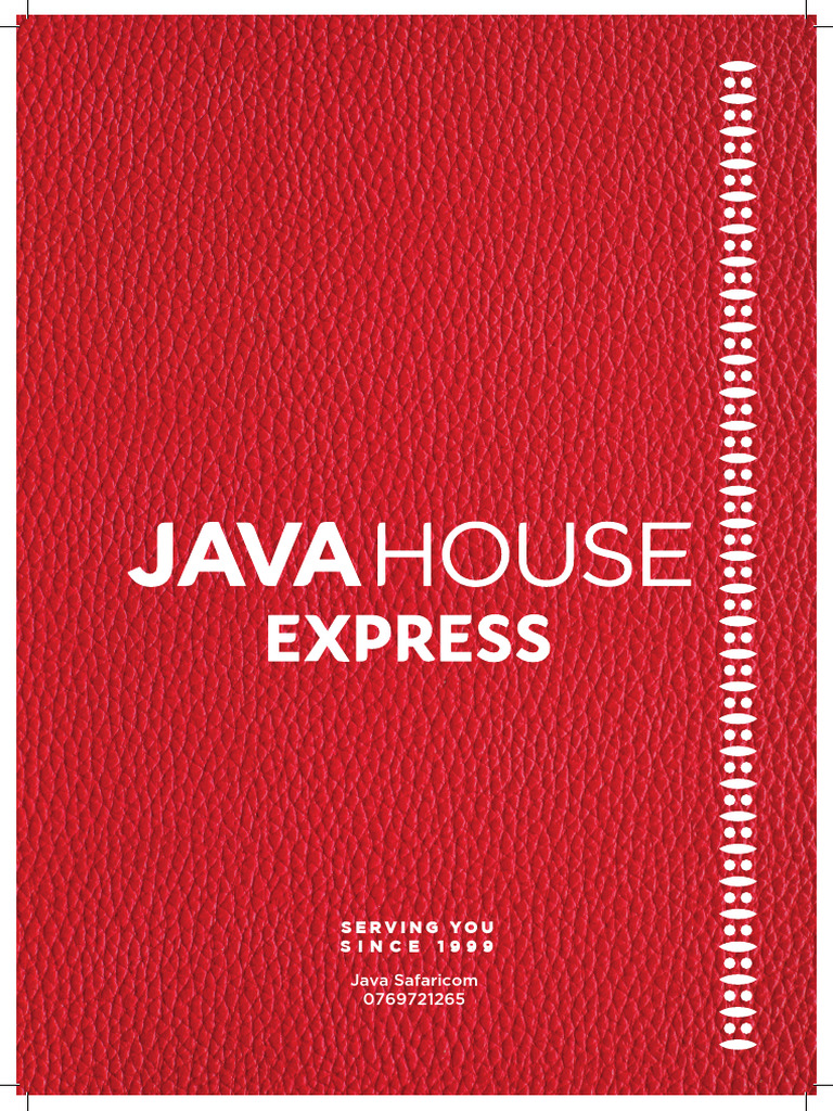 Java SAFARICOM 2024 Menu | PDF | Drink | Non Alcoholic Drinks