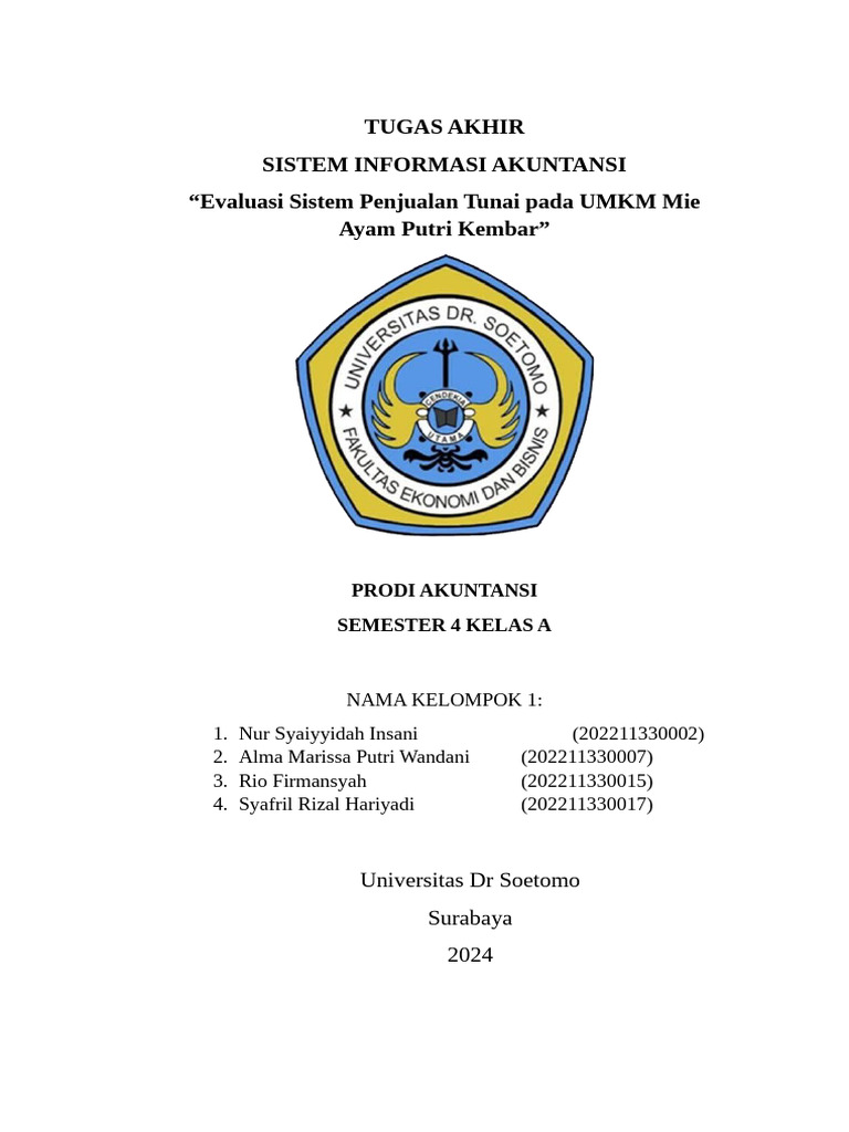 Tugas Akhir Sia | PDF