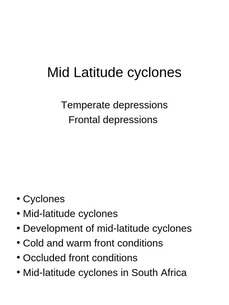 2 Mid Latitude cyclones | PDF | Cyclone | Atmospheric Circulation