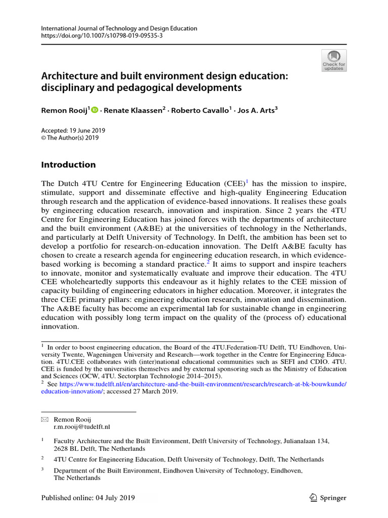 Architecture_and_the_Built_Environment | PDF | Innovation | Learning