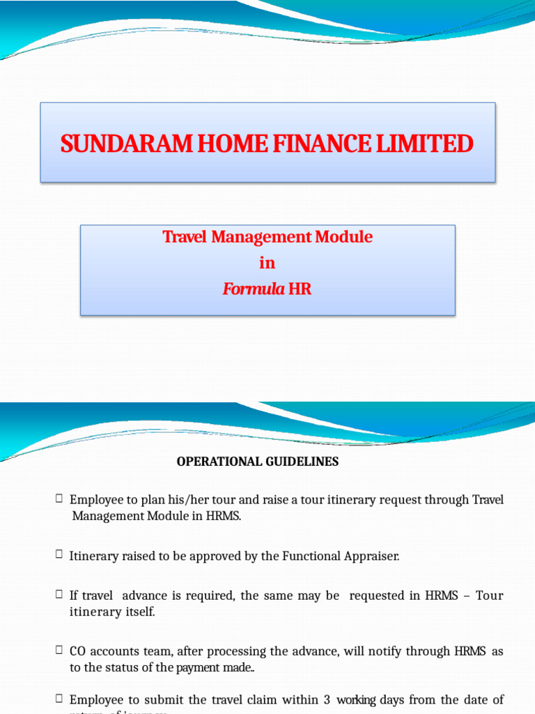 Travel Management Guidelines for Employees | PDF | Computing