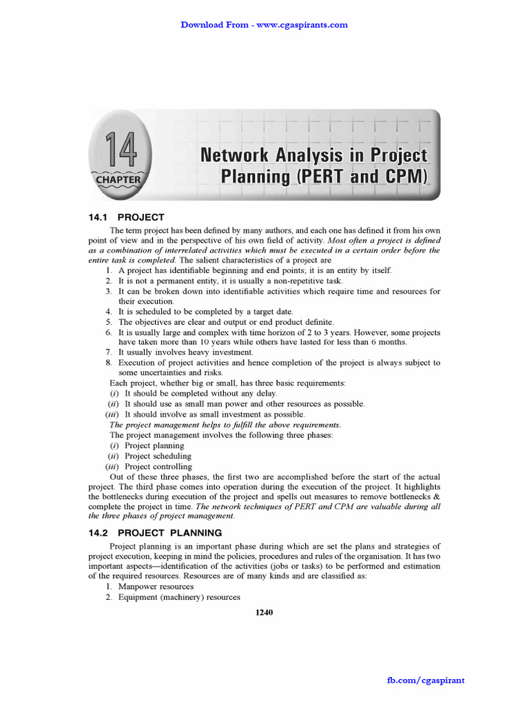Network Diagrams and CPM Project Management | PDF
