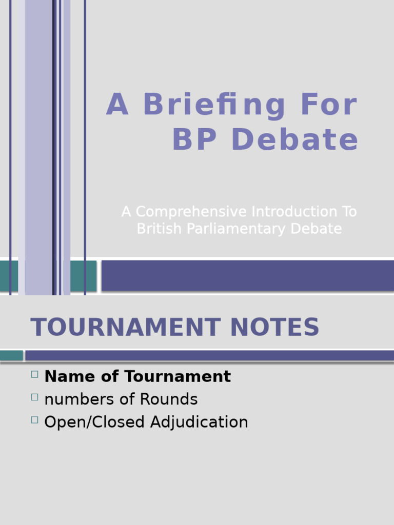 Introduction To BP Debate | PDF | Argument