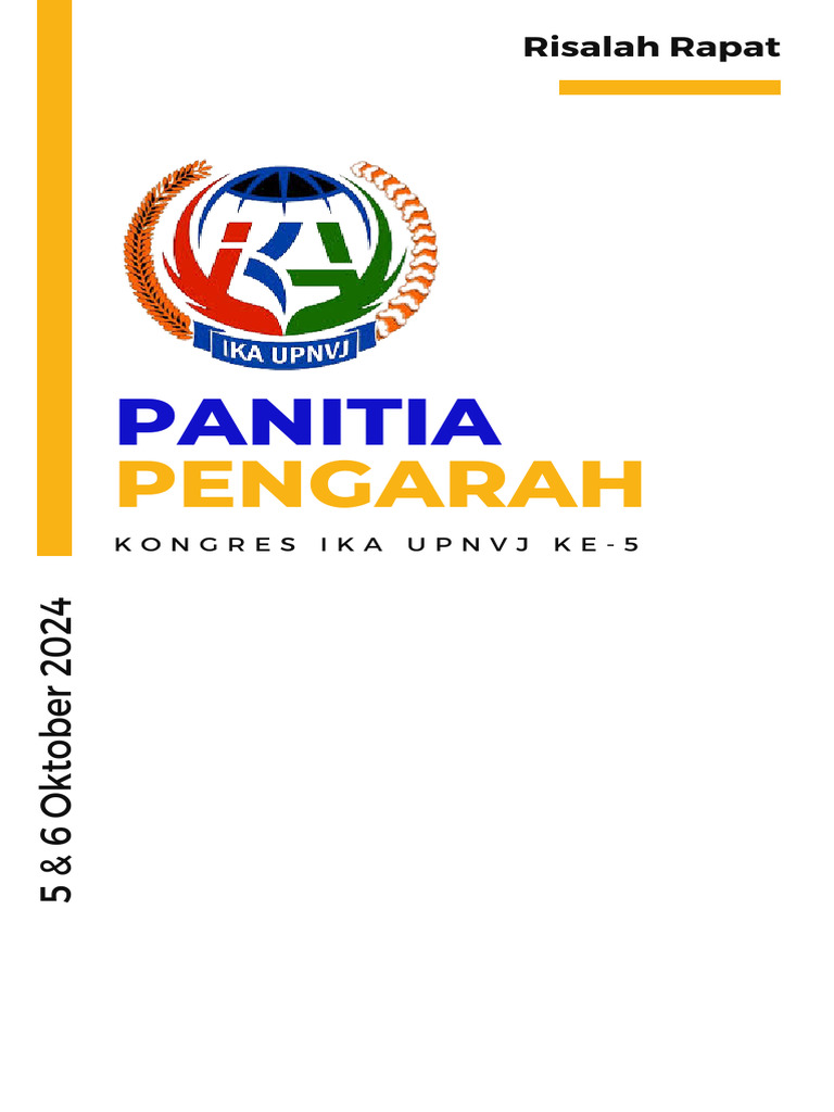 Risalah Rapat Panitia Pengarah | PDF