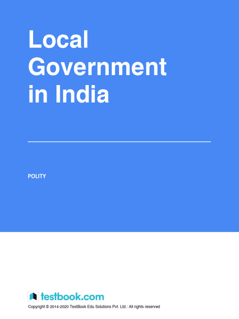 Local Government of India - Study Notes | PDF | Government | Government ...
