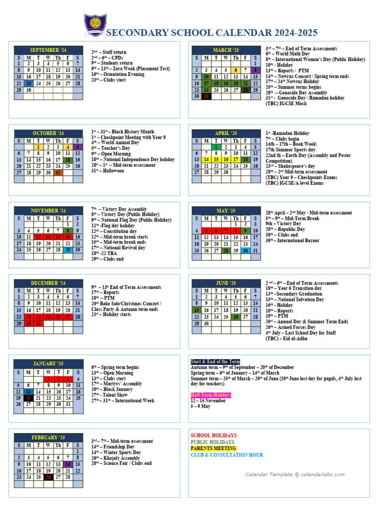 Academic Calendar 2023-24 | PDF