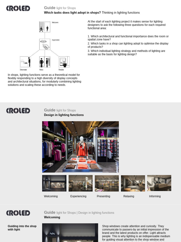Shop Lighting Design | PDF | Lighting | Contrast (Vision)