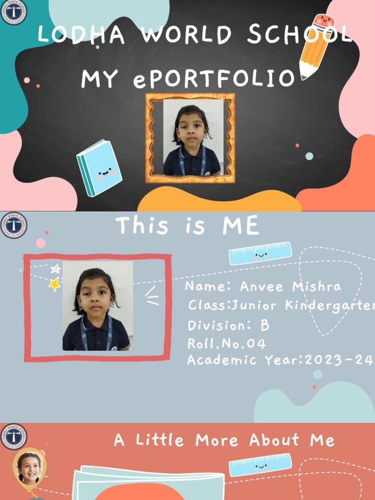 Anvee Mishra PORTFOLIO-Pre Primary Final | PDF