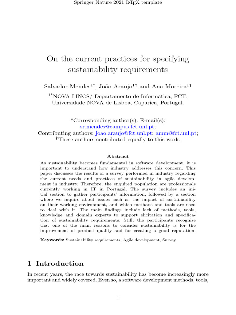 RCIS 2022 Salvador Mendes | PDF | Sustainability | Agile Software Development