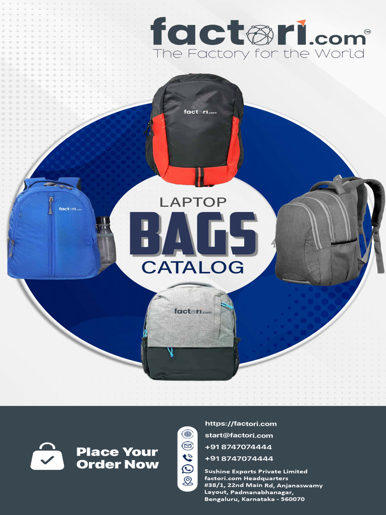 Laptop Bags Catalogue | PDF | Backpack | Laptop
